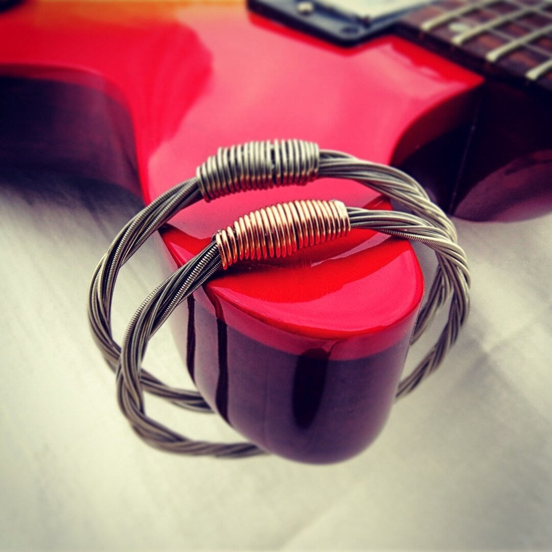 Electric Guitar String Bracelet With Your Choice Color Wrap Wire in ...
