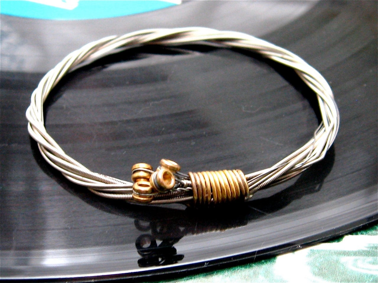 Recycled Electric Guitar String Bracelet Silver Colored With - Etsy