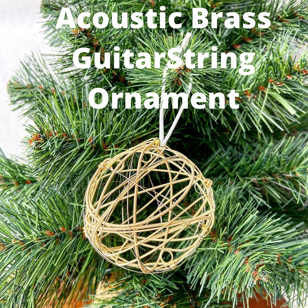 Recycled Guitar String Ornament Made From Recycled/upcycled Guitar ...