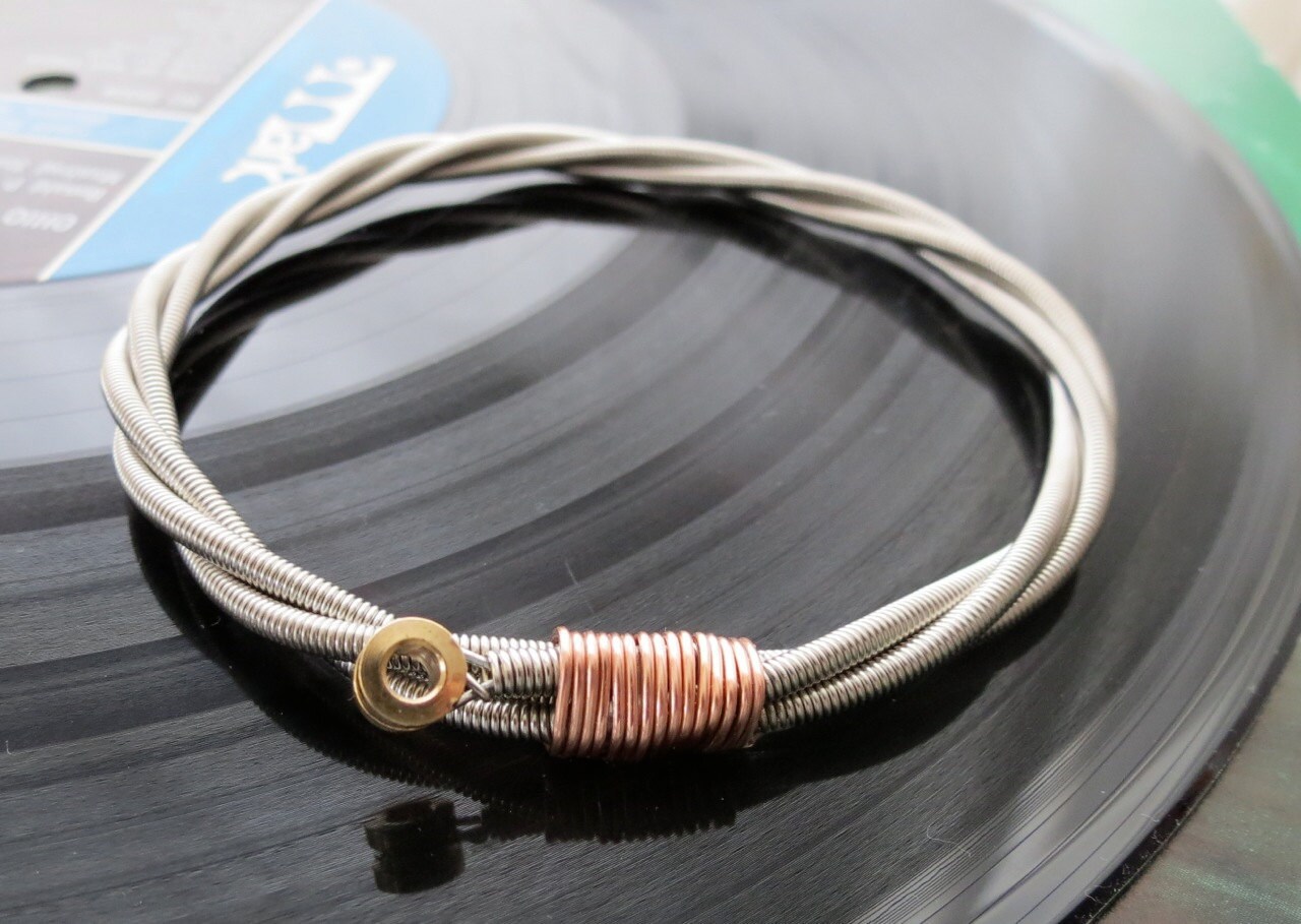 All About That Bass Recycled Bass Guitar String Bracelet With - Etsy