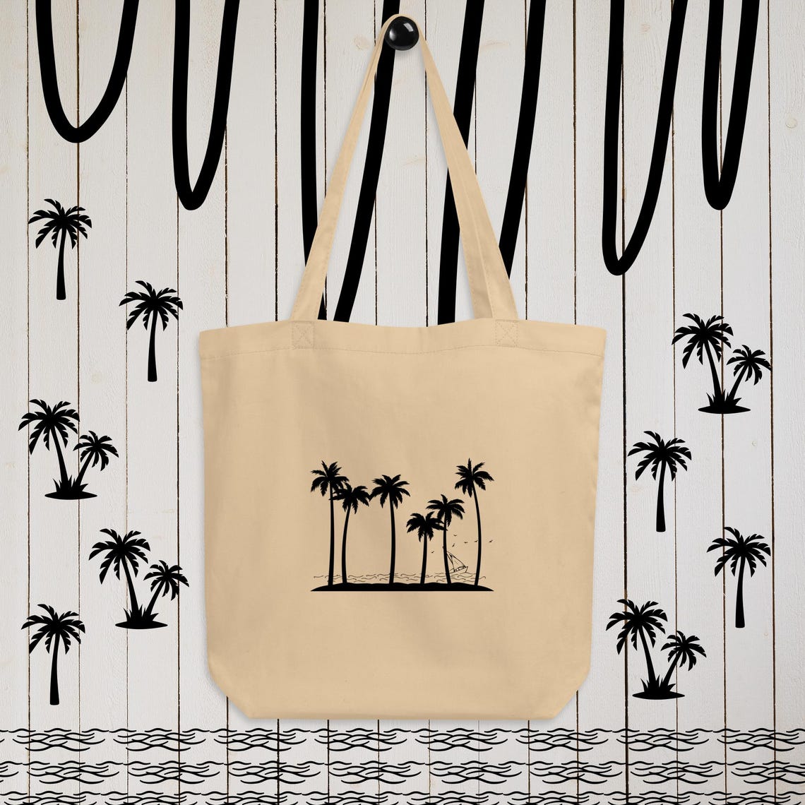 Retro Design Eco Tote Bag, Vintage Aesthetic Tote, 70's Inspired ...