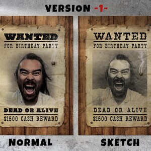 Customizable Wanted Poster, Funny Gallery Board, Wooden Display ...