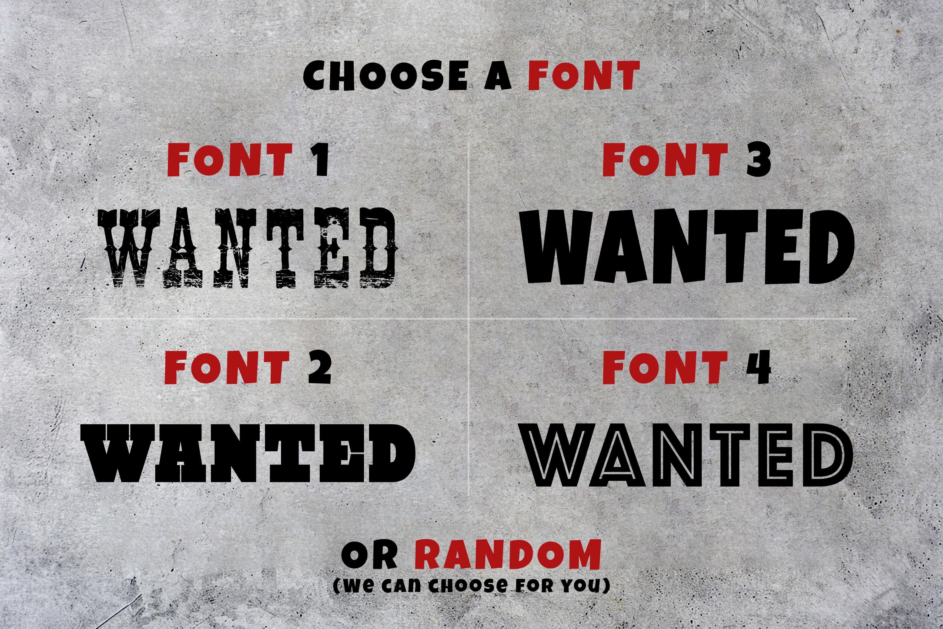 Customizable Wanted Poster, Funny Gallery Board, Wooden Display ...