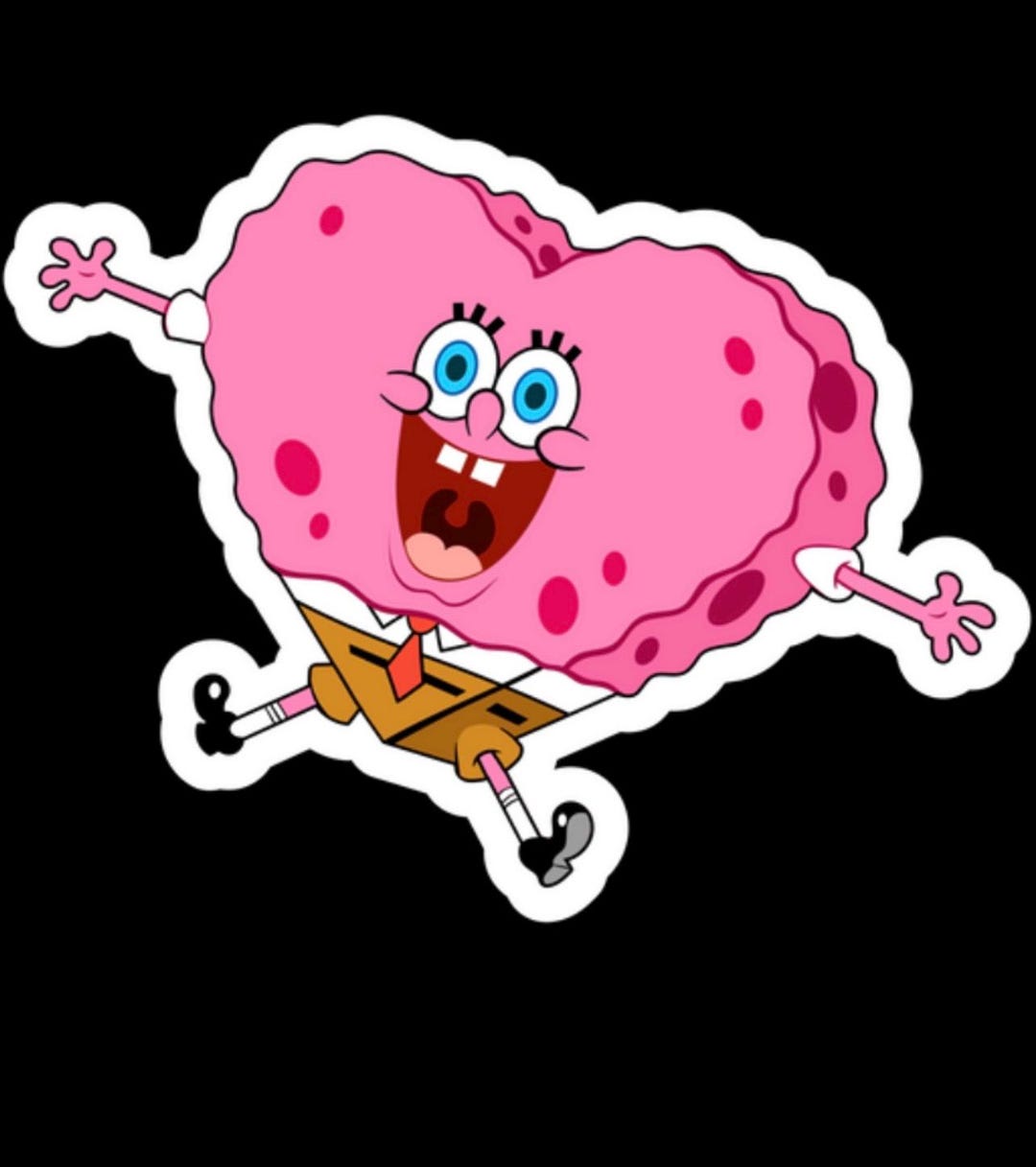 Custom Made Spongebob Squarepants as Heart Rug - Etsy