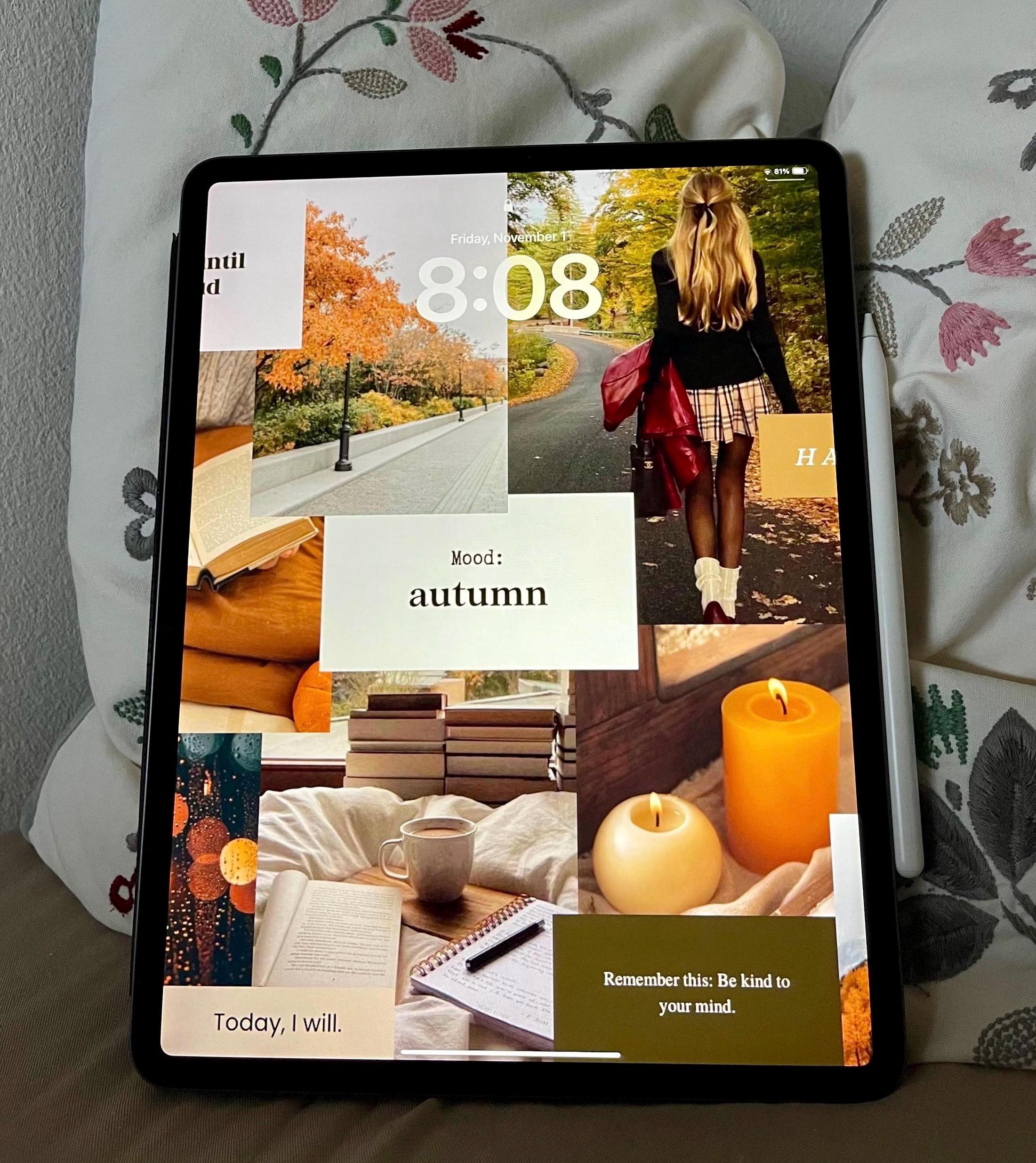 Digital Wallpaper Vision Board, Screensaver, Aesthetic Autumn Mood ...