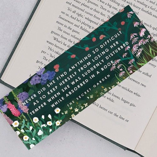 The Secret Garden Bookmark absorbed in a Book - Etsy