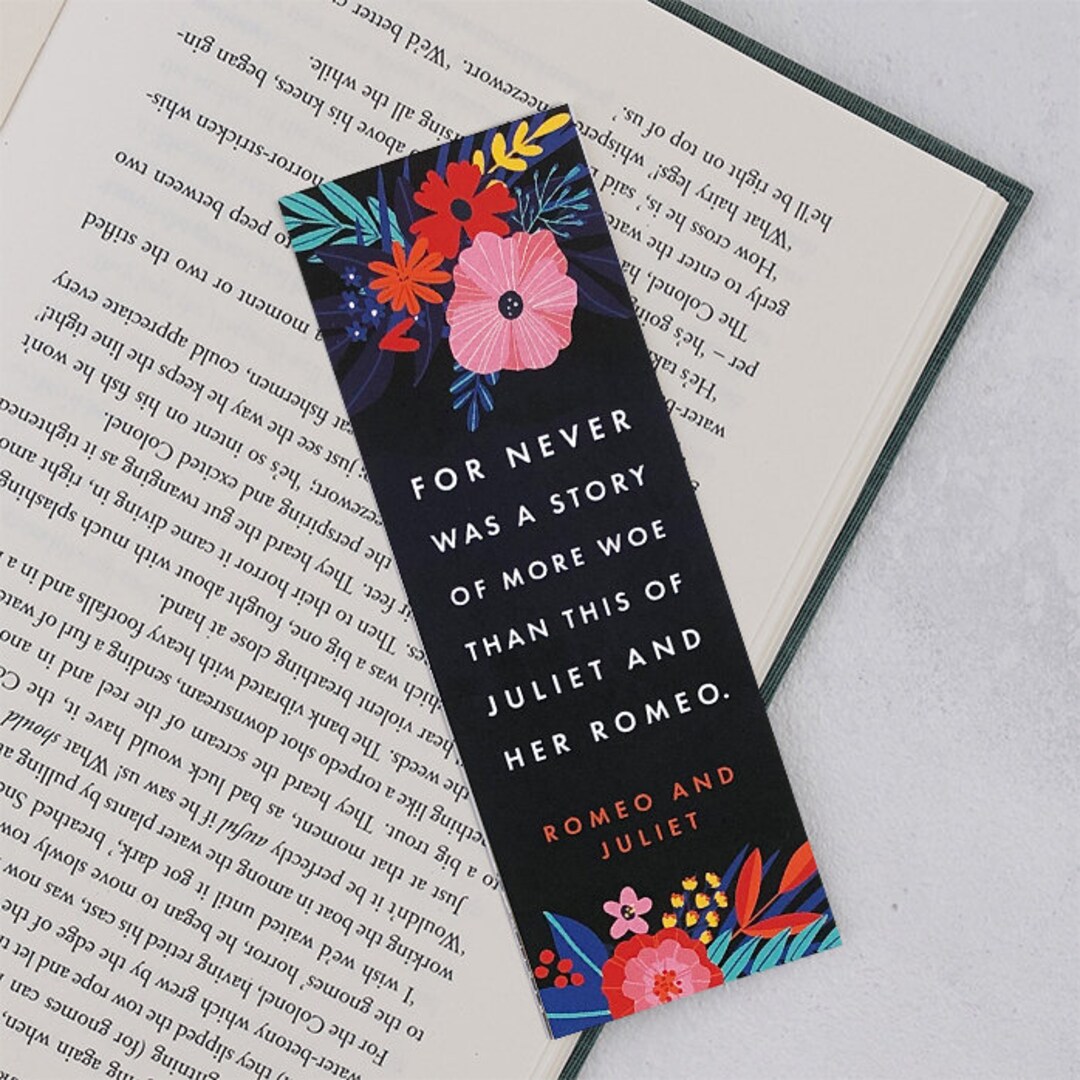 Romeo and Juliet Bookmark never Was a Story - Etsy