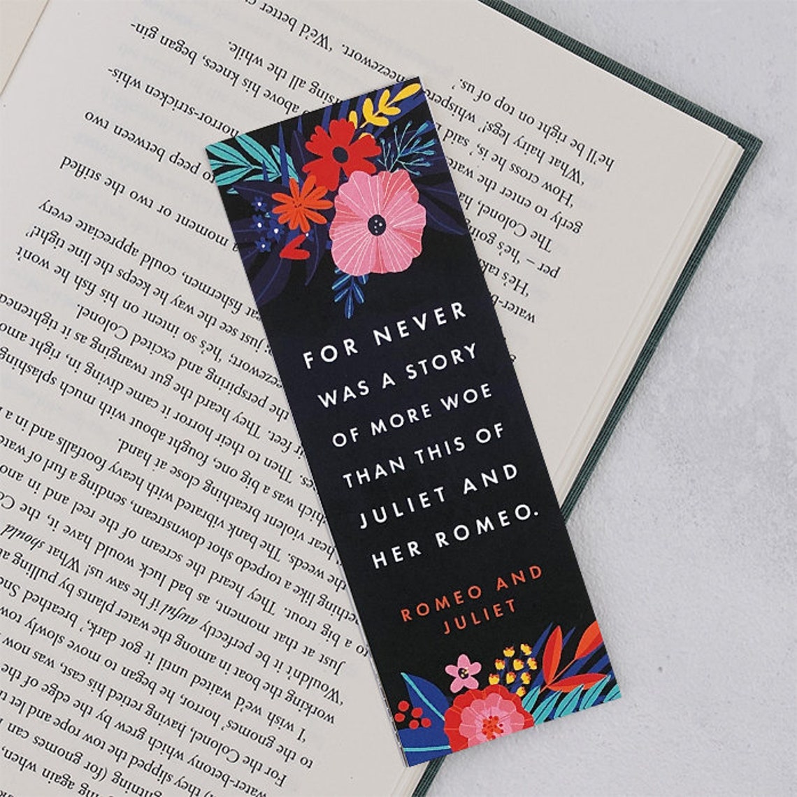 Romeo and Juliet Bookmark never Was a Story | Etsy
