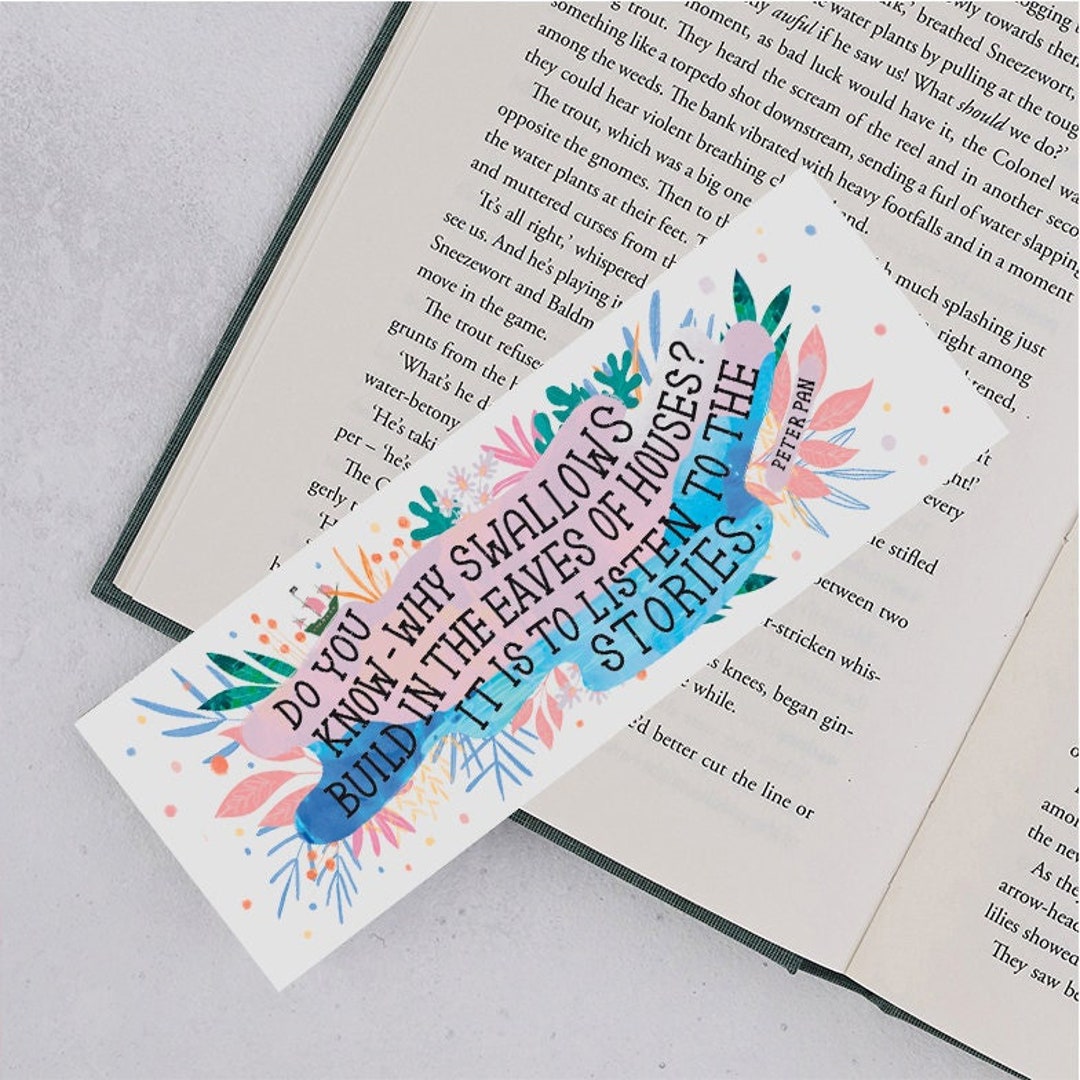 Peter Pan Bookmark do You Know Why Swallows Build in the Eaves of ...