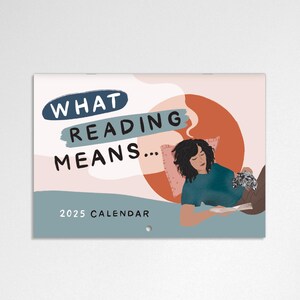 2025 Calendar | What Reading Means | Book Lover Gifts | Booktok - Etsy