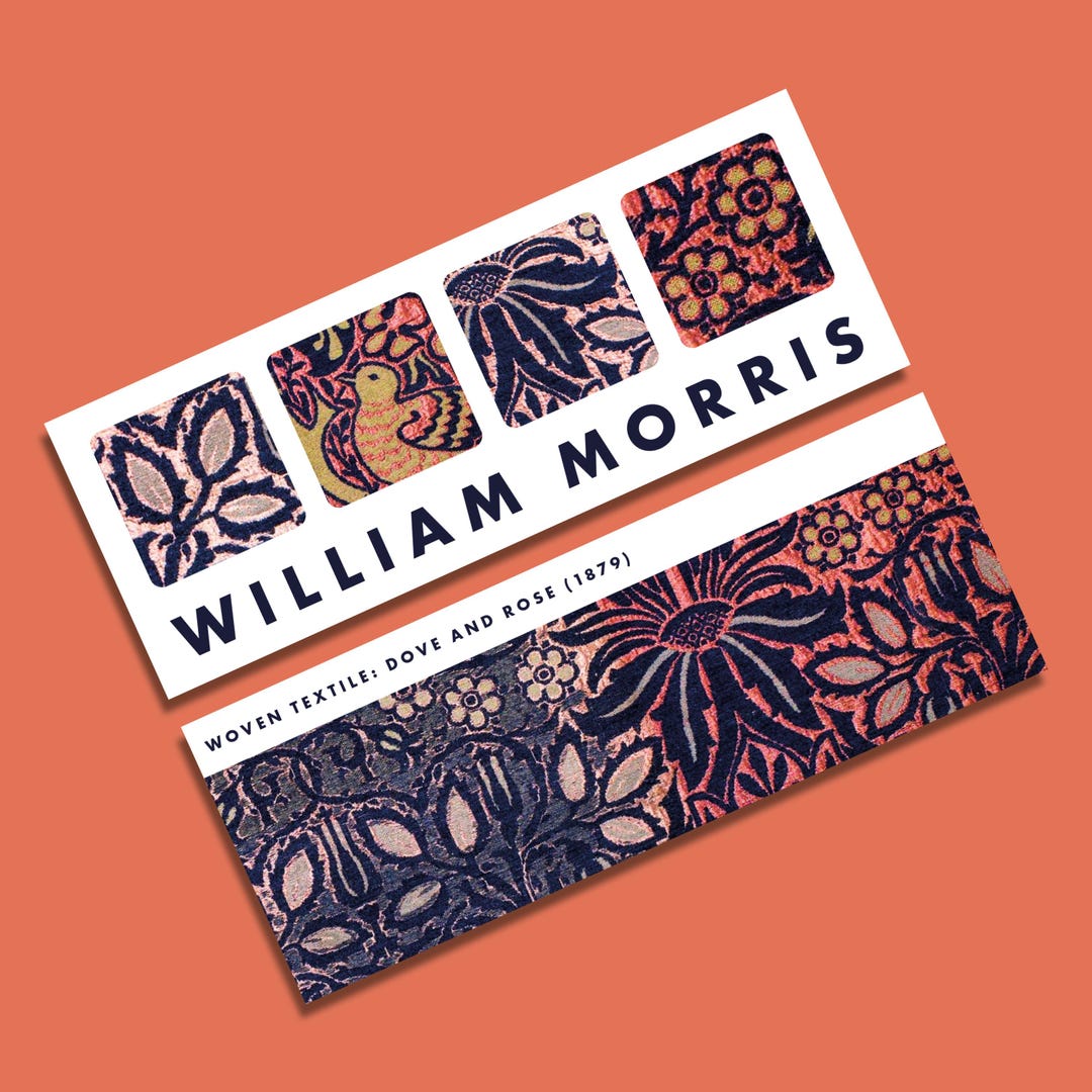 William Morris Bookmark – Floral Arts and Crafts Bookmark – Nature ...
