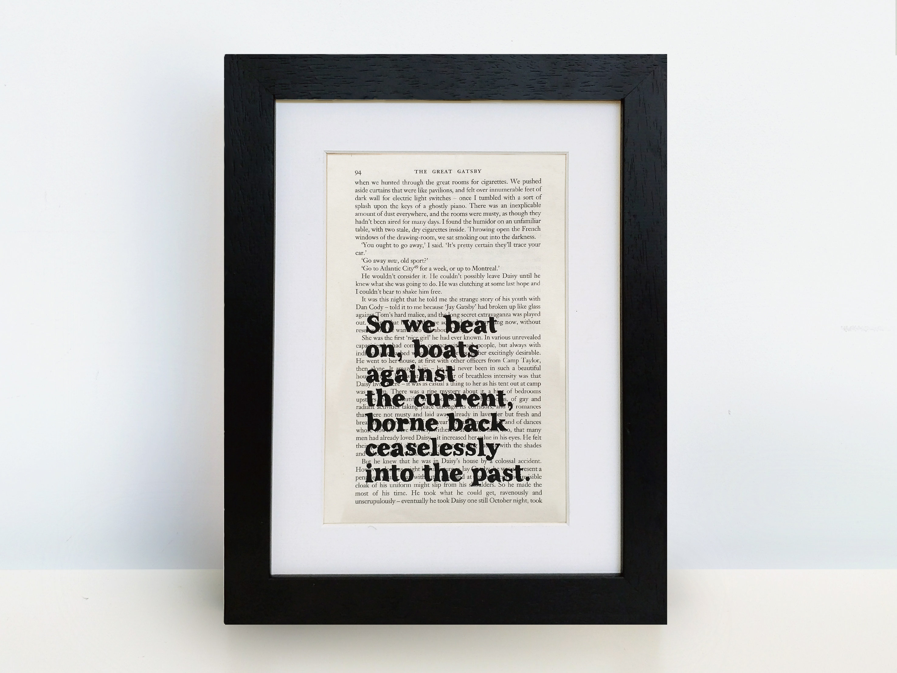 The Great Gatsby - ‘so We Beat On, Boats Against the Current’ - F Scott ...