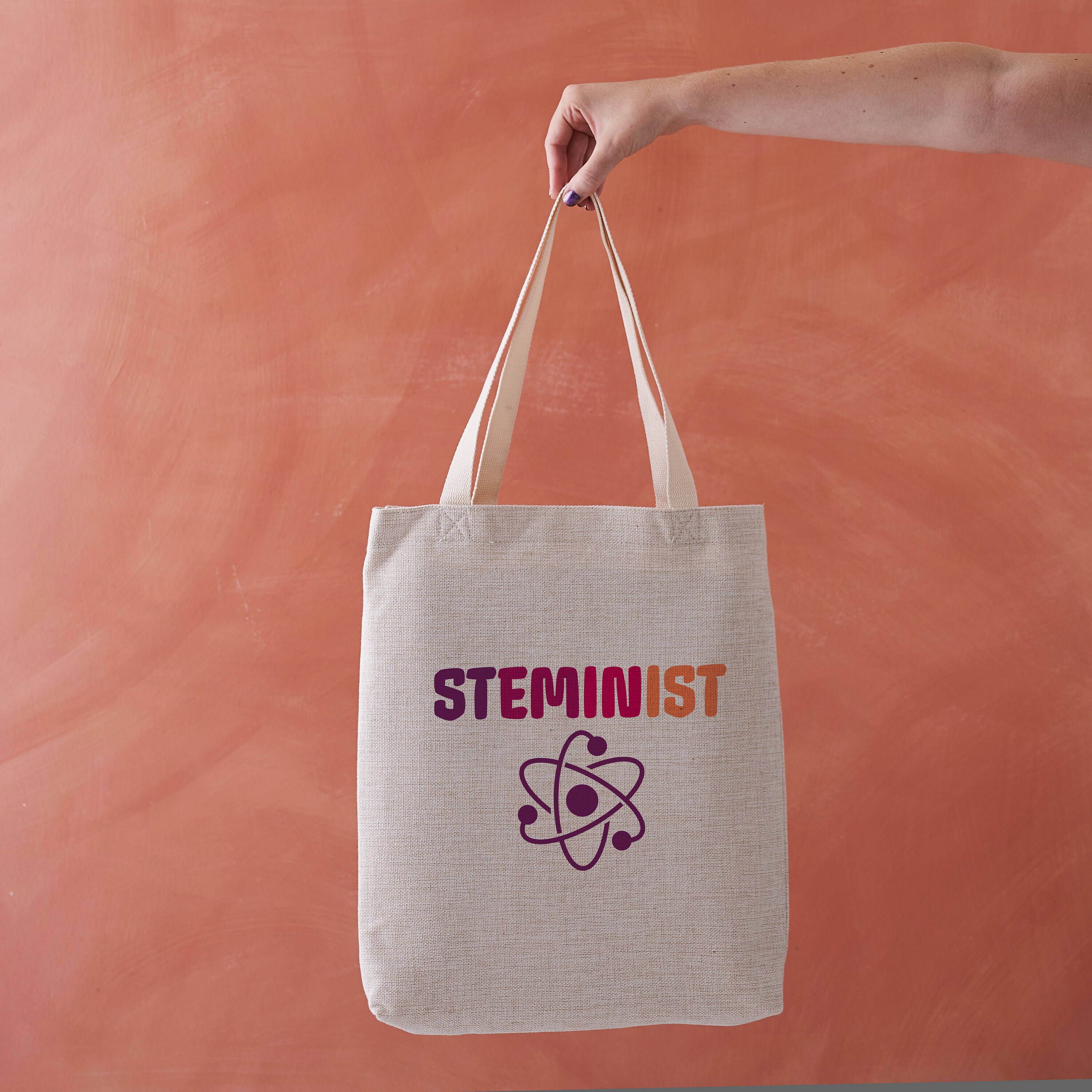 Steminist Tote Bag Feminist in STEM Female Scientist - Etsy