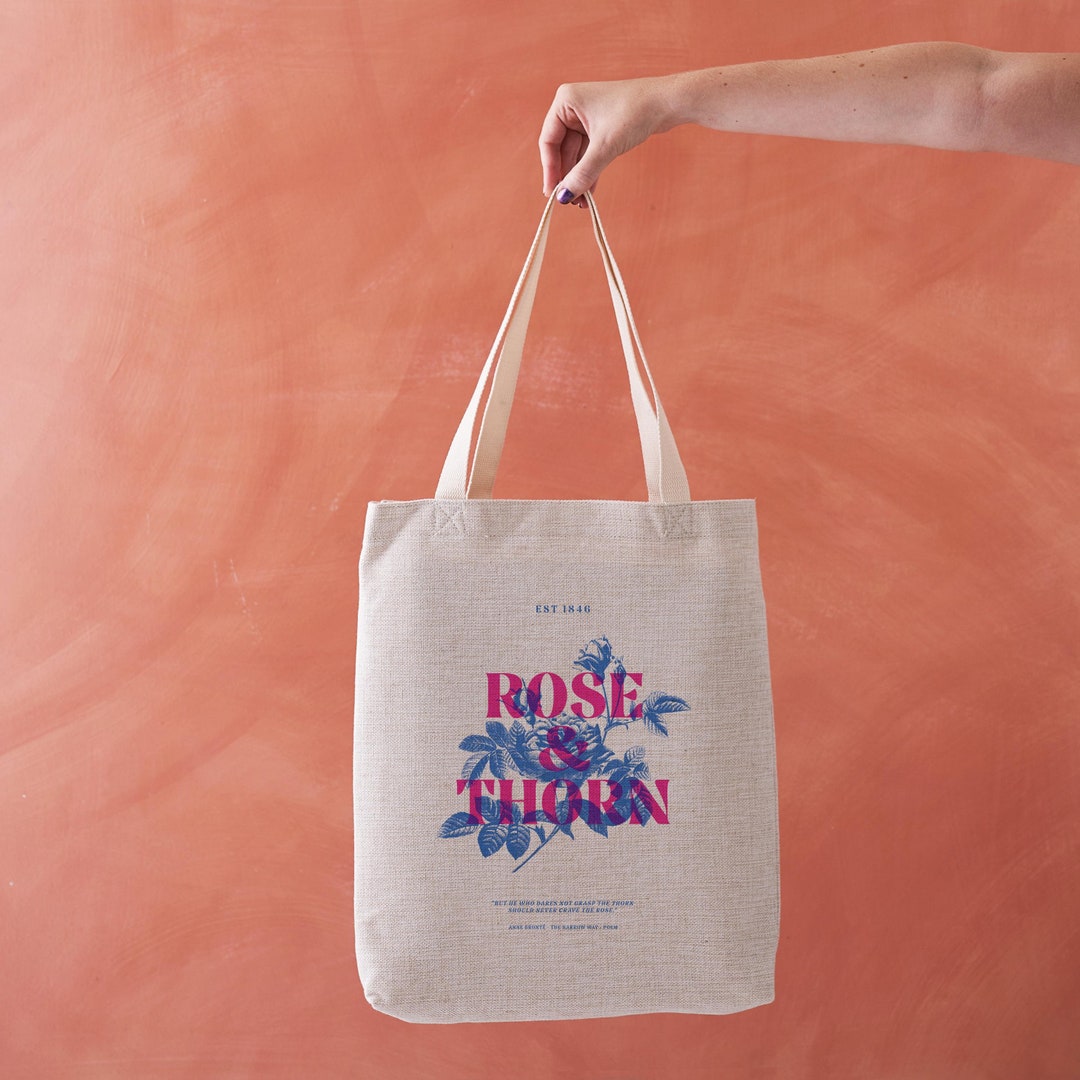 Rose and Thorn - National Theatre Brontë Merch - Tote Bag - Etsy