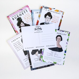 Postcard Set - Authors - Stat Card - Etsy UK