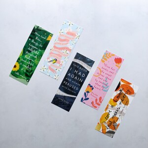 Strong Female Characters in Books Book Lover Bookmark Set Bookmark ...