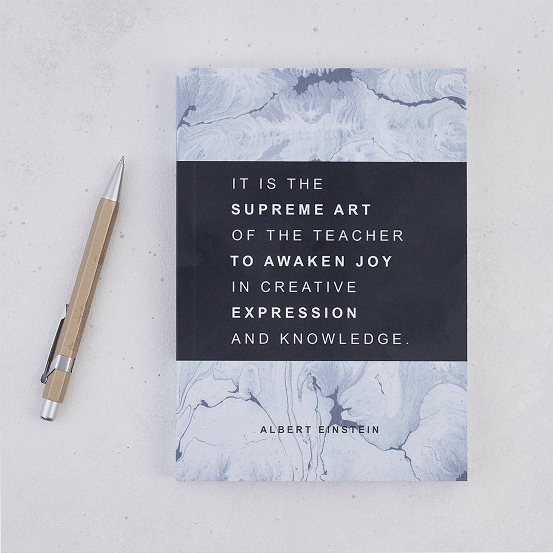Teacher Gifts Einstein Quote Journal Teacher Planner Graduation Gift ...