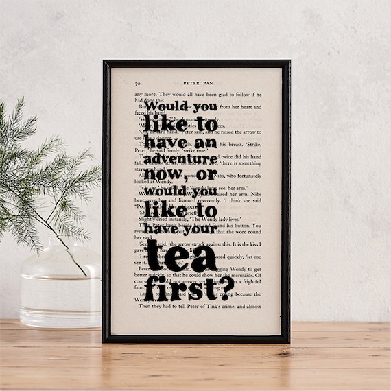 Peter Pan Poem Quotes Peter Pan Quote, Printable Wall Art, Neverland,