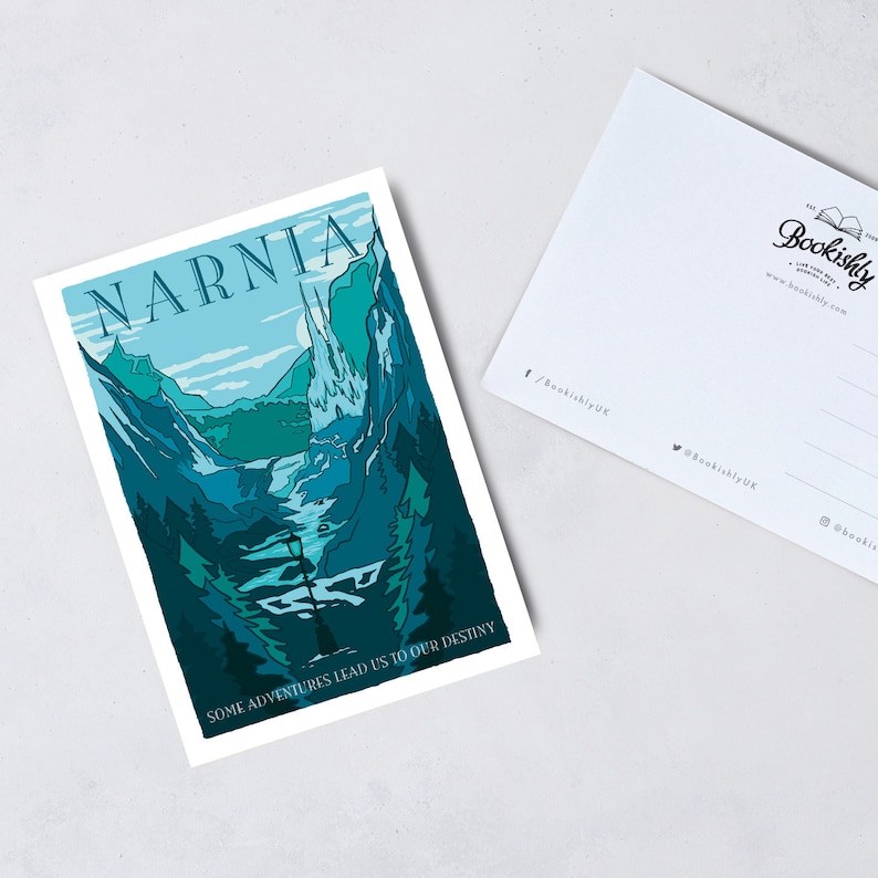 Fictional Travel Postcard Set | Literary Vintage Childhood Novels ...