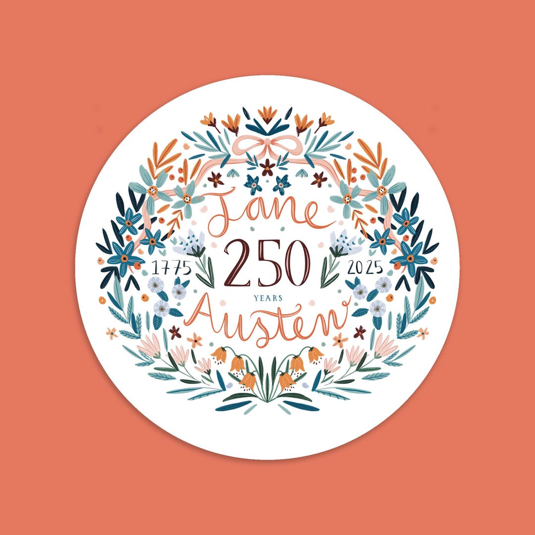 Jane Austen 250th Anniversary - Premium Die Cut Sticker - Etsy