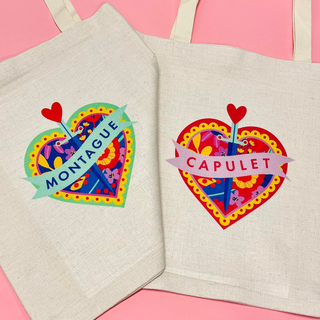 Romantic Shakespeare Tote Bag - Romeo and Juliet - Literary Gift - Etsy