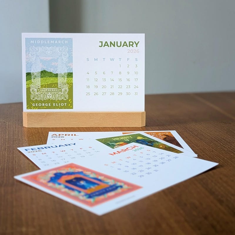 2026 Literary Calendar - Etsy UK