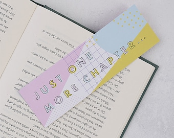 Just One More Chapter Bookmark, Macrame Book Mark, Custom Handmade ...