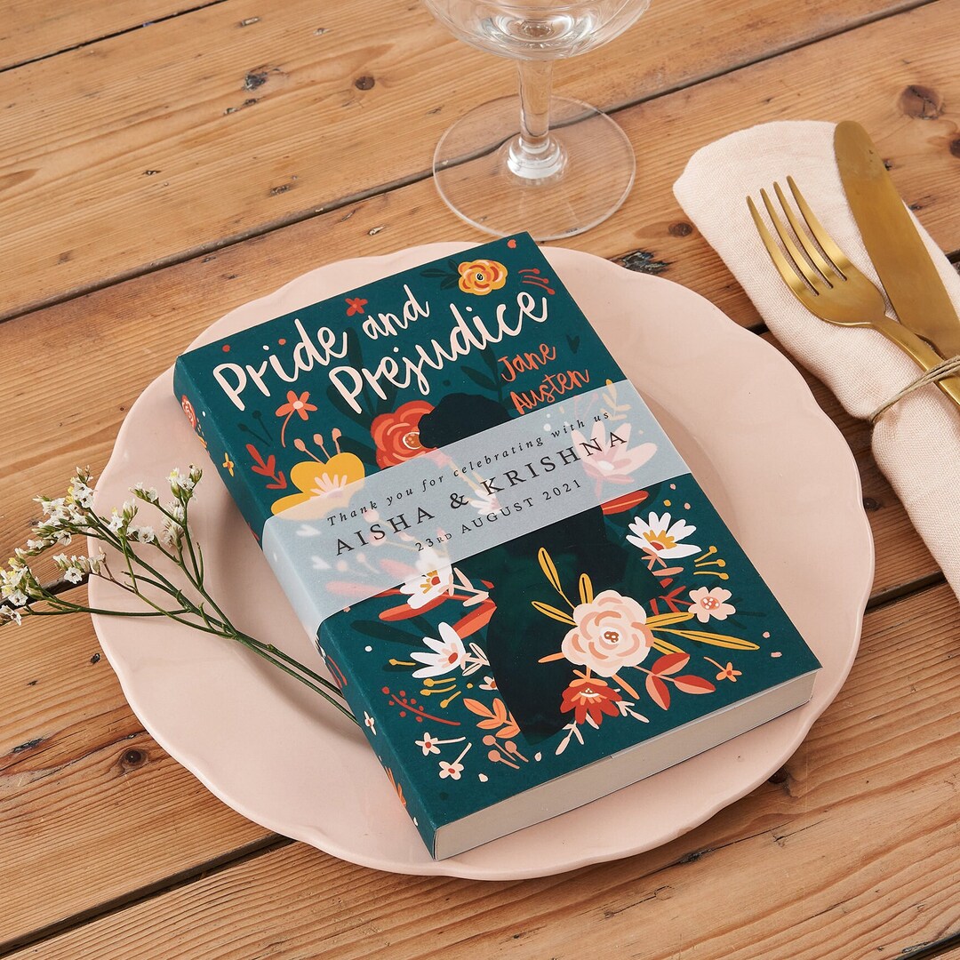 Personalised Book Wedding Favours Book Themed Wedding Classic Book ...