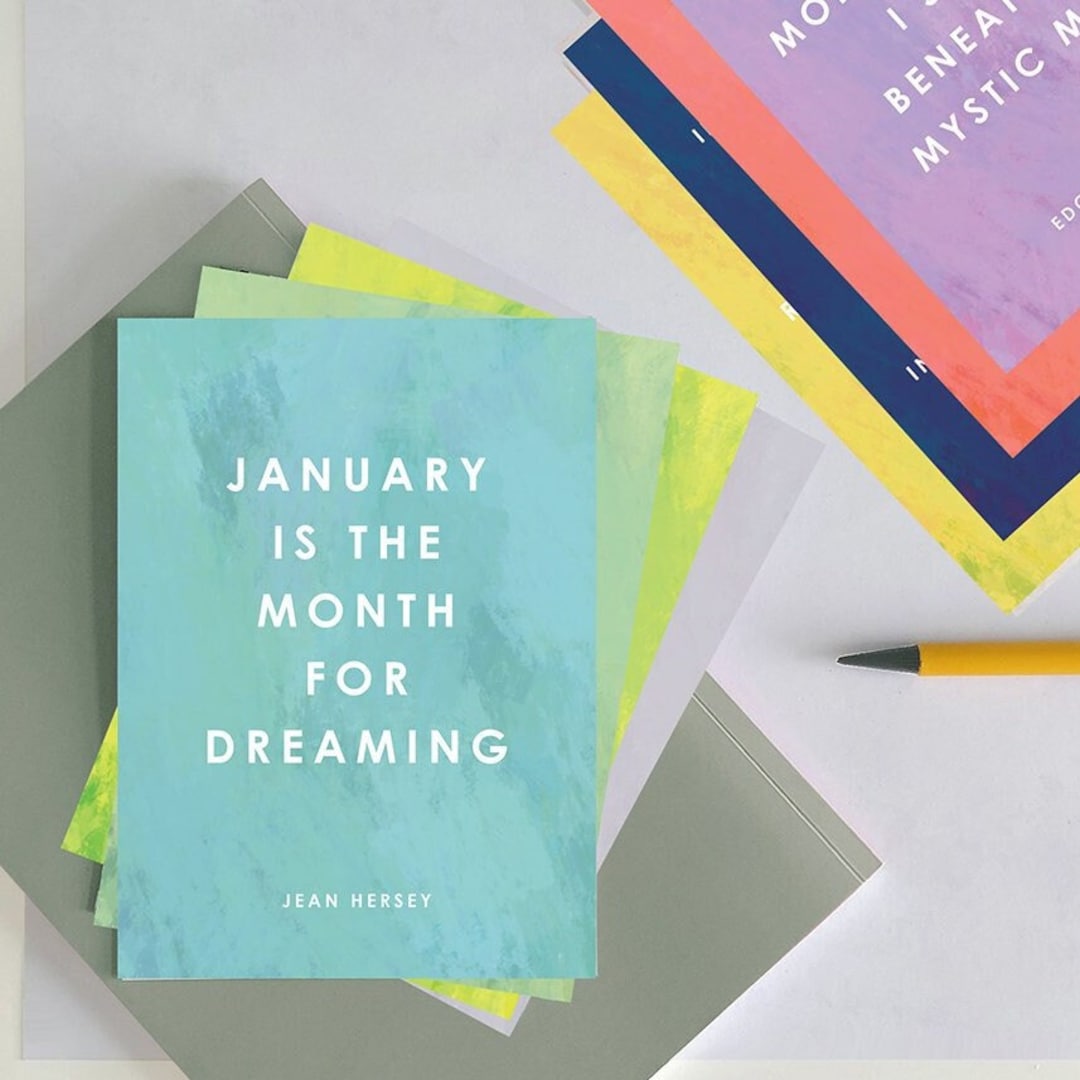 Postcard Set - A Year of Postcards - Literary Gifts - Pack of Twelve ...