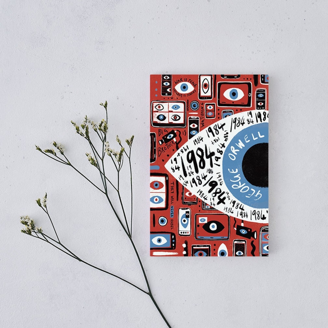 1984 George Orwell - Classic Books - Beautiful Book Cover - Reader Gift ...