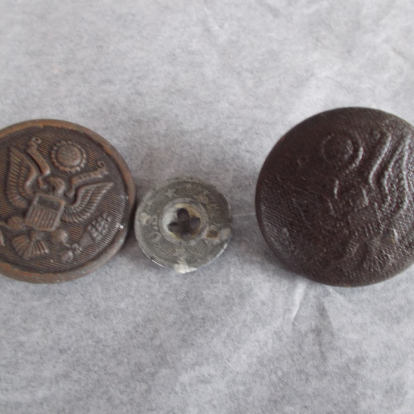 Antique Military Buttons - Etsy