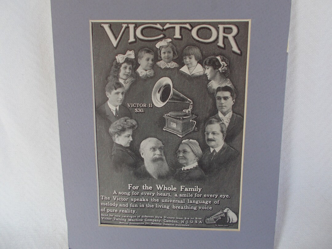 Antique / Vintage Photo of Victor 11 Record Player for Crafts - Etsy
