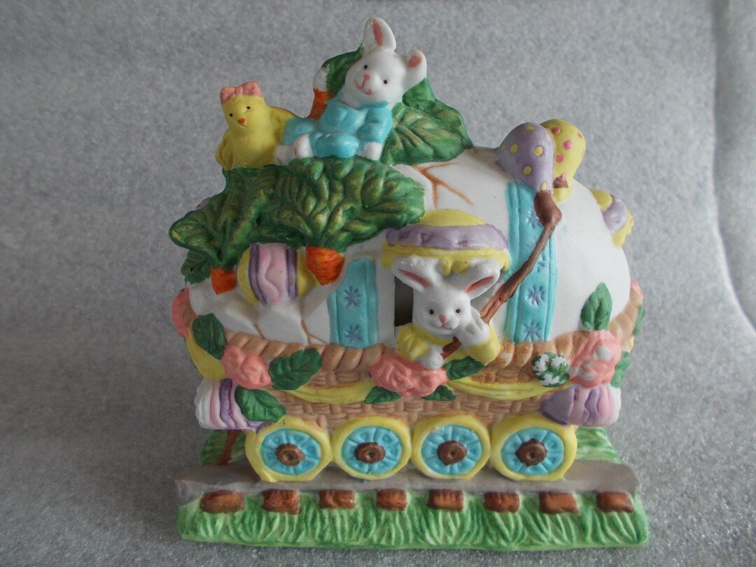Vintage Small Hang Yip 1995 Easter Bunny Train - Etsy