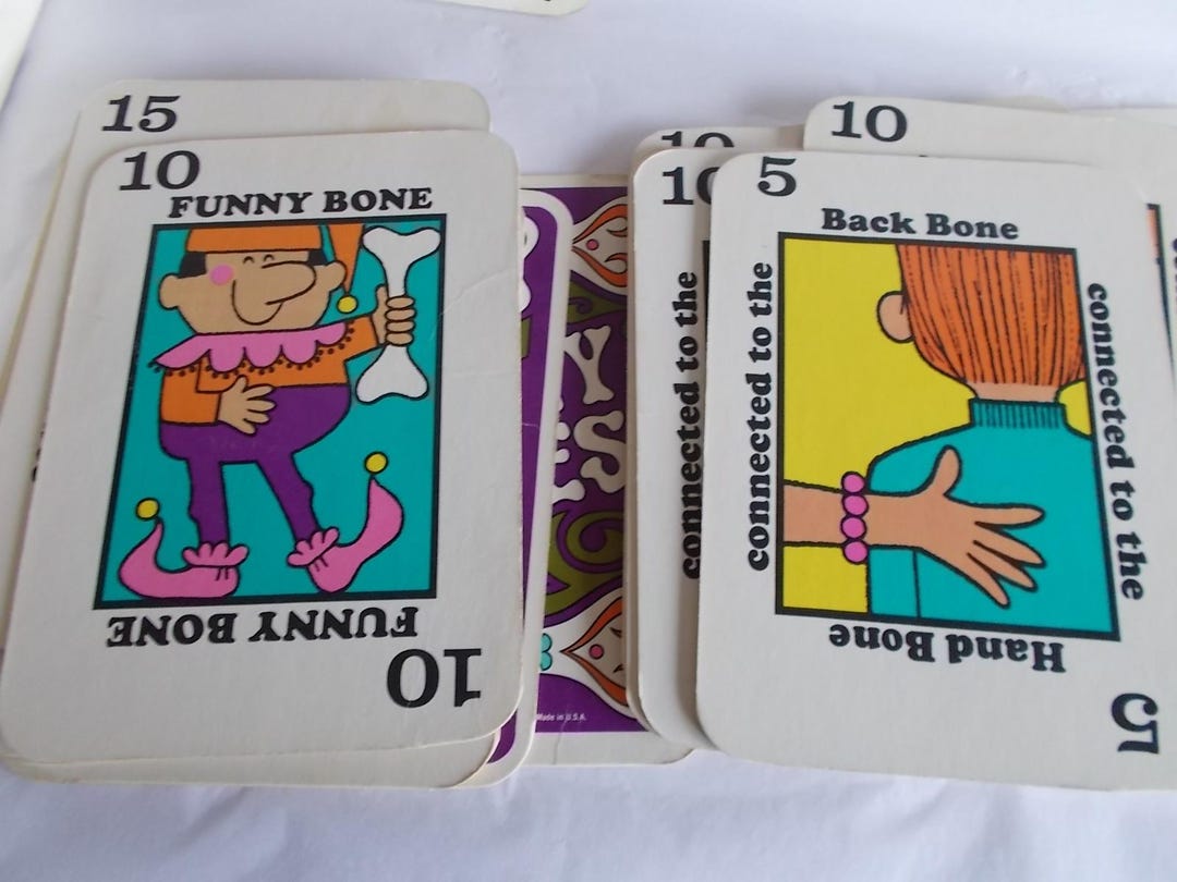 Vintage Used 1968 Funny Bones Cards for Crafts - Etsy
