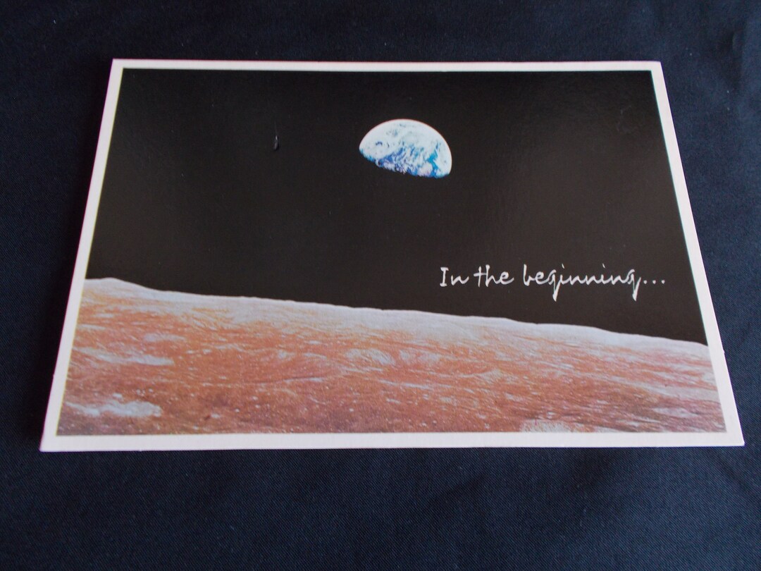 Vintage 1968 Earthrise From Apollo 8 Christmas Card Vintage Wear for ...