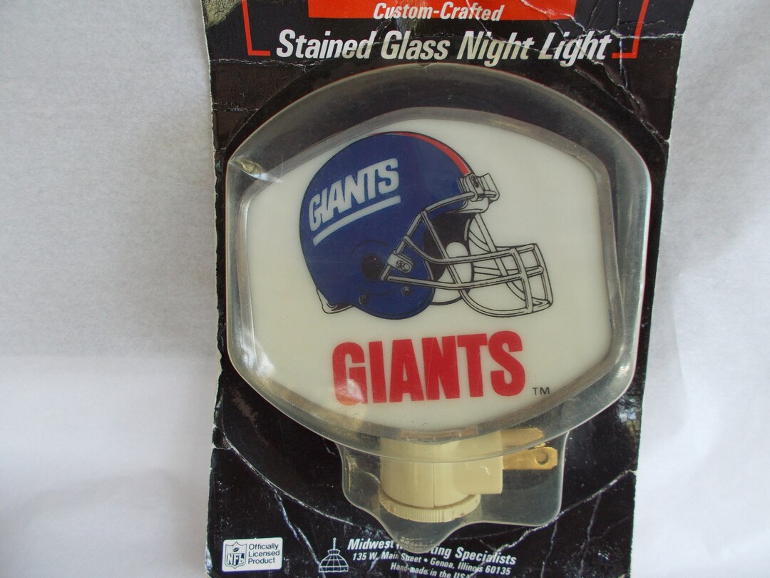 Vintage Stained Glass Giants NFL Night Light New in Package - Etsy