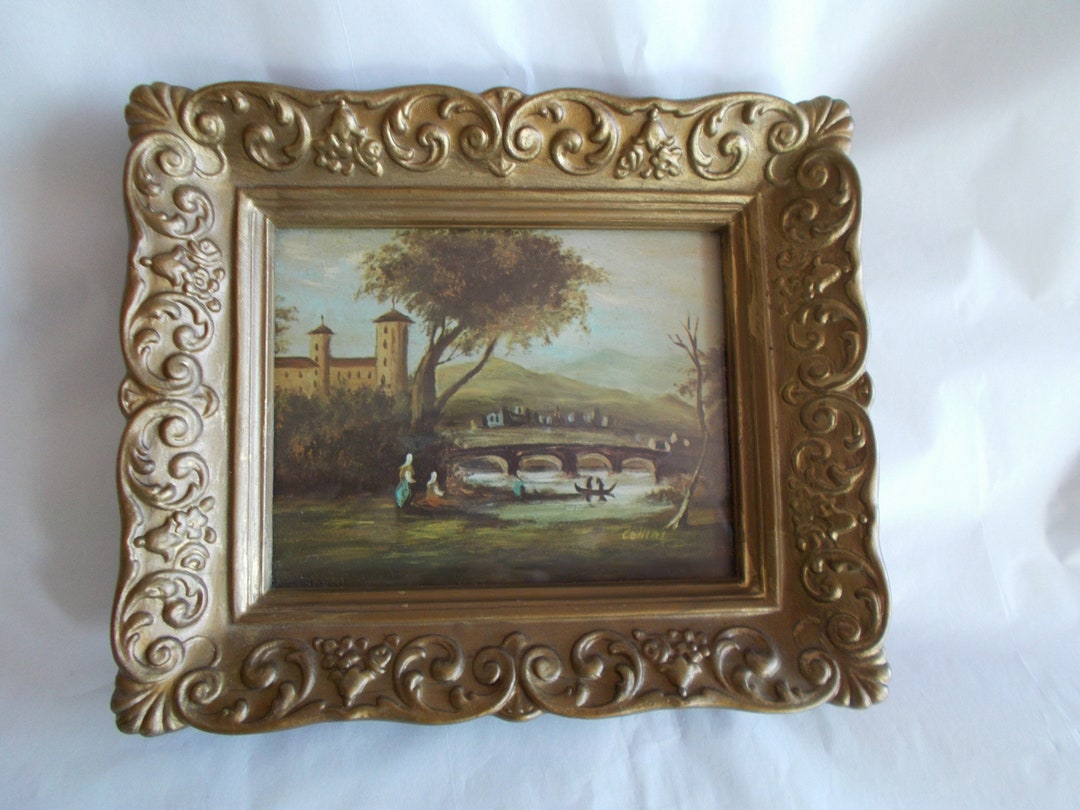 Vintage Small Illinois Moulding Co. Cellini Print Wall Hanging - Etsy