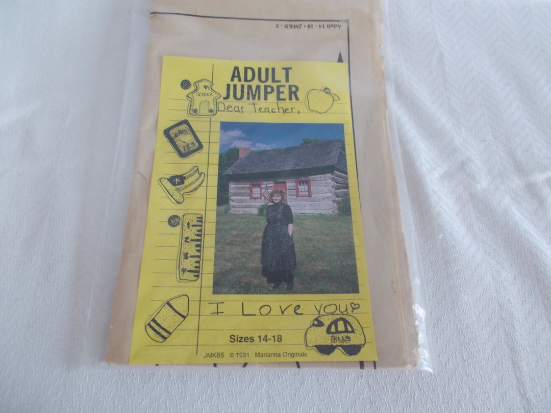 Vintage 1991 Adult Jumper Pattern Sizes 14-18 - Etsy