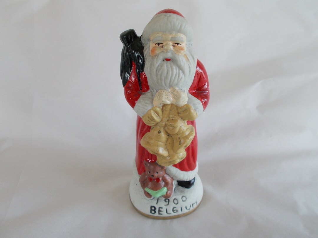 Vintage Ceramic 5 Inches Tall 1900 Belgium Santa Claus - Etsy