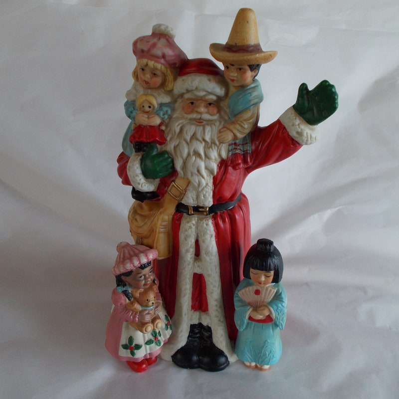 Ceramic Santa Claus - Etsy