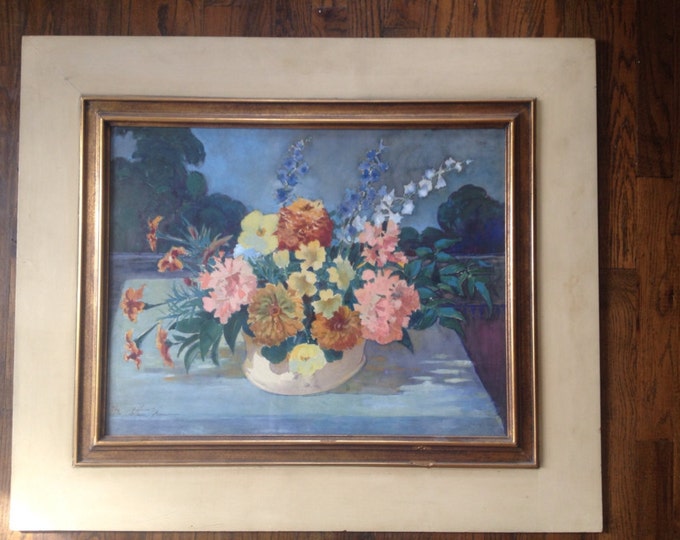 Antique Watercolor by Chicago Architect Arthur Heun RESERVED FOR BETH ...