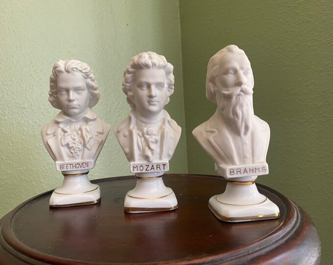 Bisque Famous Composer Statues - Etsy