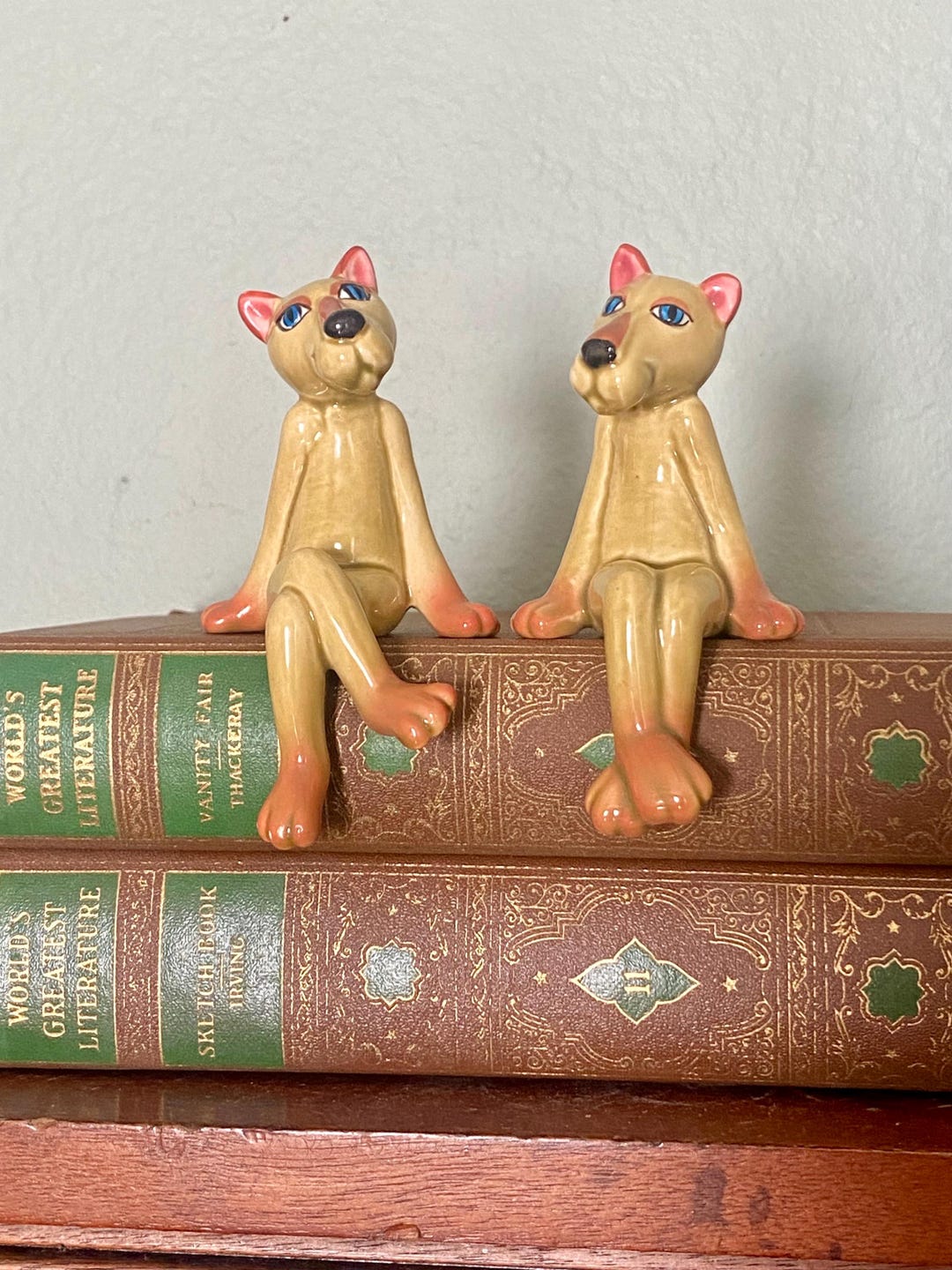Vintage Norcrest Lion Figurines Shelf Sitters - Etsy