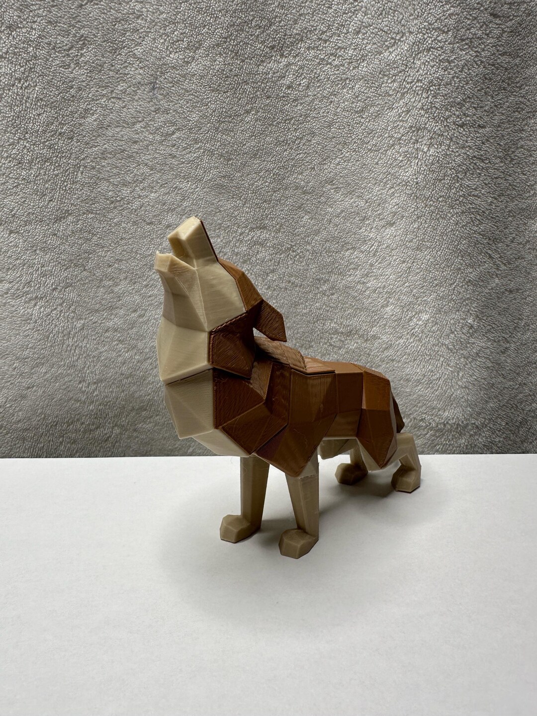 Wolf 3D Printed Puzzle – Low Poly Magnetic Puzzle, Animal Brain Teaser ...