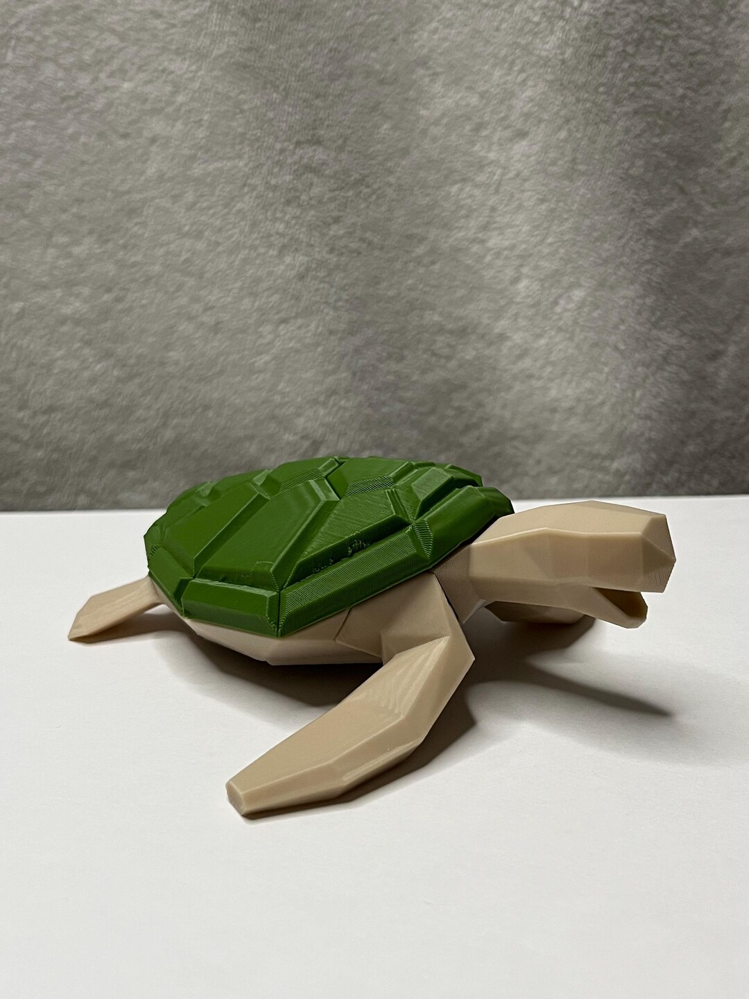 Modern Low Poly Turtle Figurine 3D Printed Geometric Home Decor ...