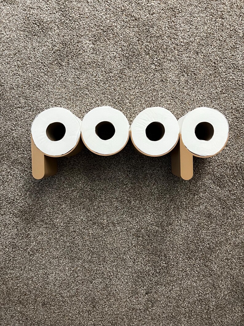 Funny Bathroom Decor - ‘POOP’ Toilet Paper Holder | 3D Printed Wall ...