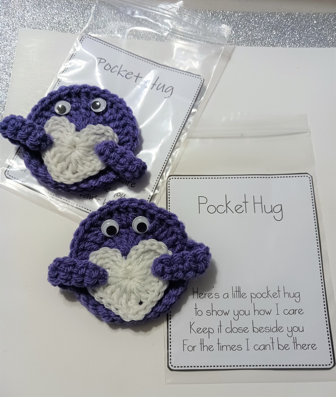 Rainbow Pocket Hug Love Note Red Pocket Hug Pink Pocket - Etsy