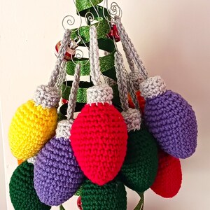 Christmas Bulbs, Crochet Christmas Bulb, Crochet Lights, Christmas ...