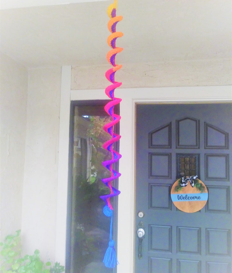 Yard Art Wind Spinner Spinner Crochet Wind Spinner Fiber - Etsy