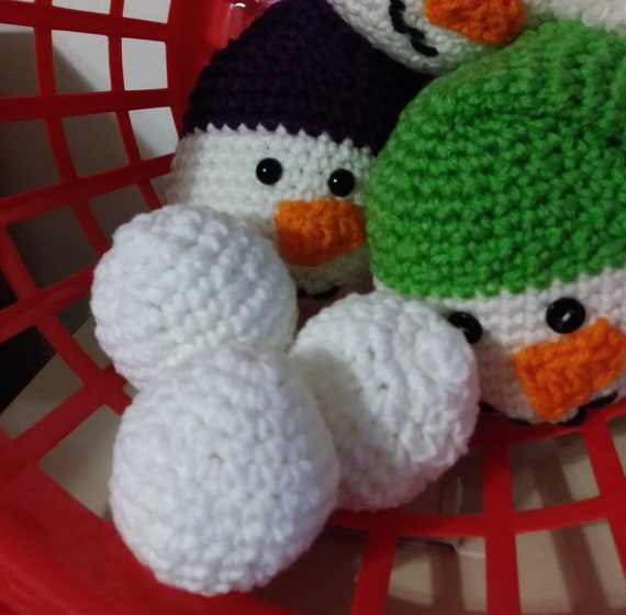 Indoor Snowballs Crochet Snowball Handmade Snowball Stuffed - Etsy